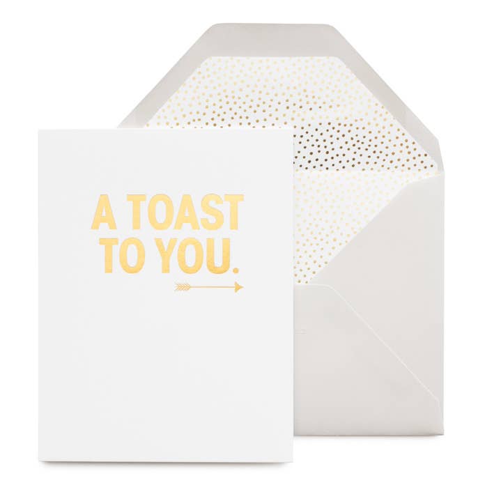 A Toast to You Card | Designer Letterpress Stationary, Cards, and ...